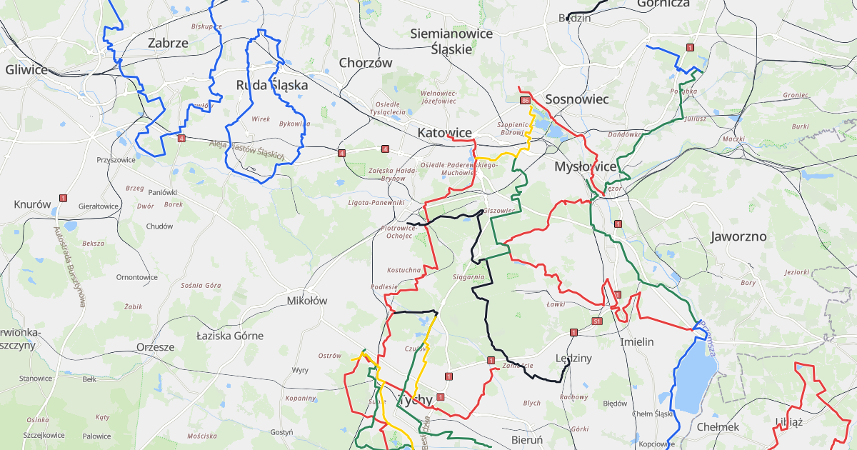 Trasy rowerowe Katowice